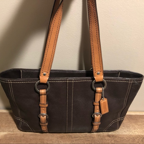 Coach | Bags | Coach Chelsea Tote Brown Saddle Pebbled Leather | Poshmark